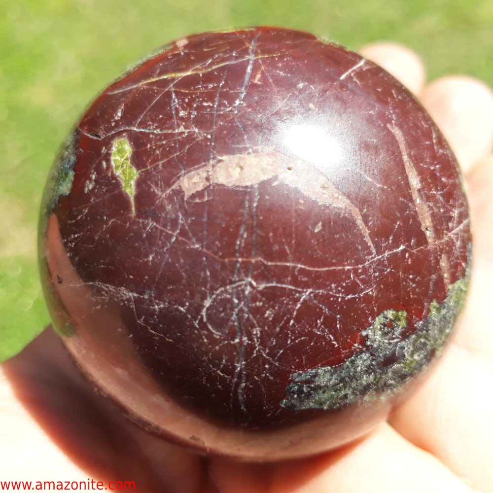Polished Dragon Stone Sphere From Limpopo – AMAZONITE